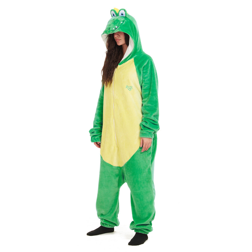 Snuggs combinaison pyjama animaux adulte "Le crocodile" – snuggstunisia